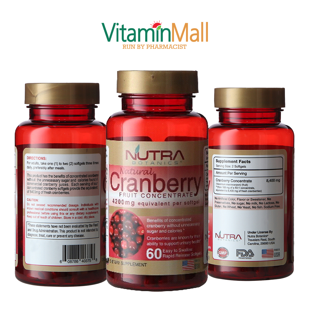 Cranberry Supplement - Cleanse & Protect the Urinary Tract - VitaminMalll